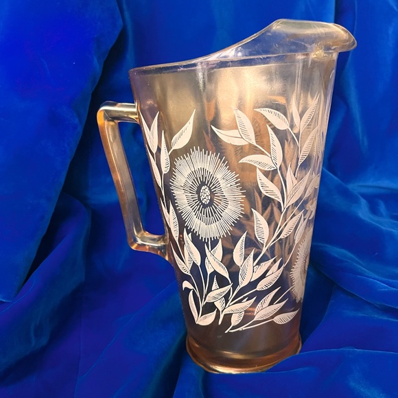 Vintage | Kitchen | Vintage Jeanette Glass Cosmos Pitcher | Poshmark